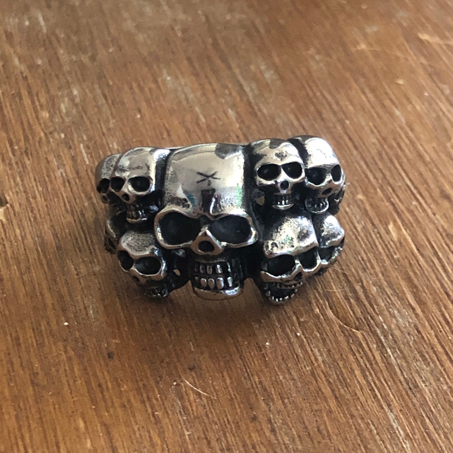 Stainless Steel Skull Ring - Etsy