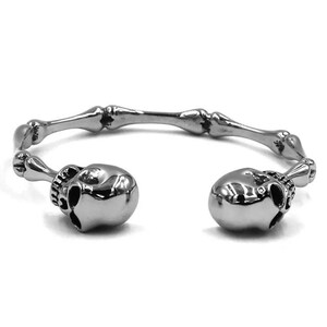 Stainless Steel Skull Cuff - Etsy