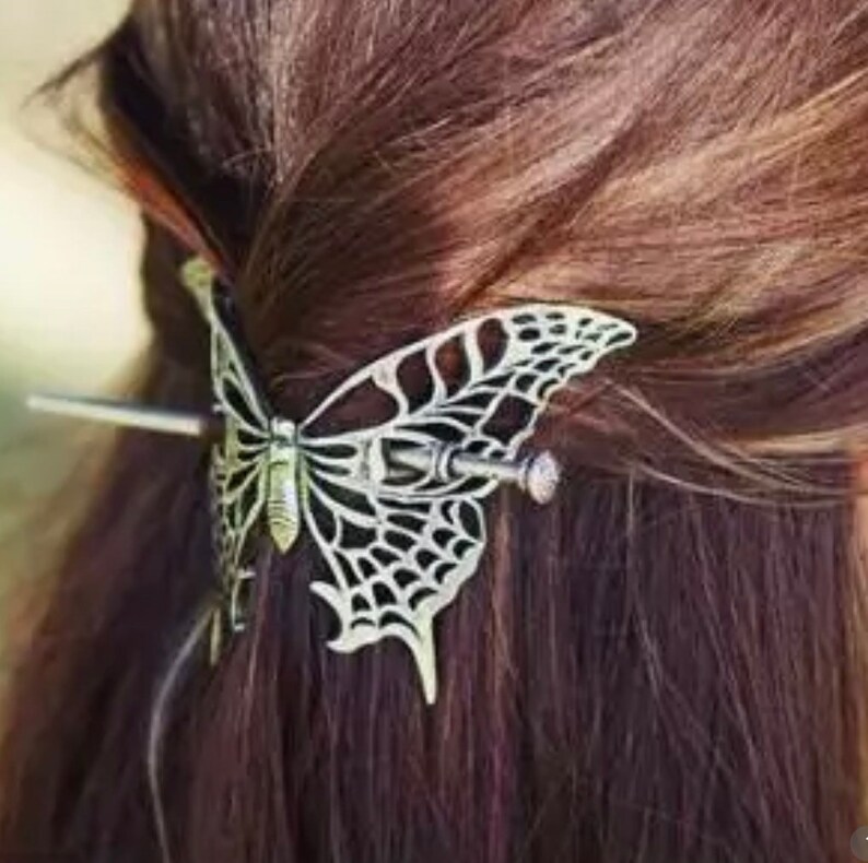 Silver Hair Pin - Etsy