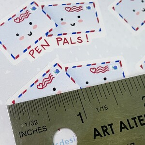 Pen Pal Buddies Envelope Letter Writing and Packaging Sticker Sheet - Etsy