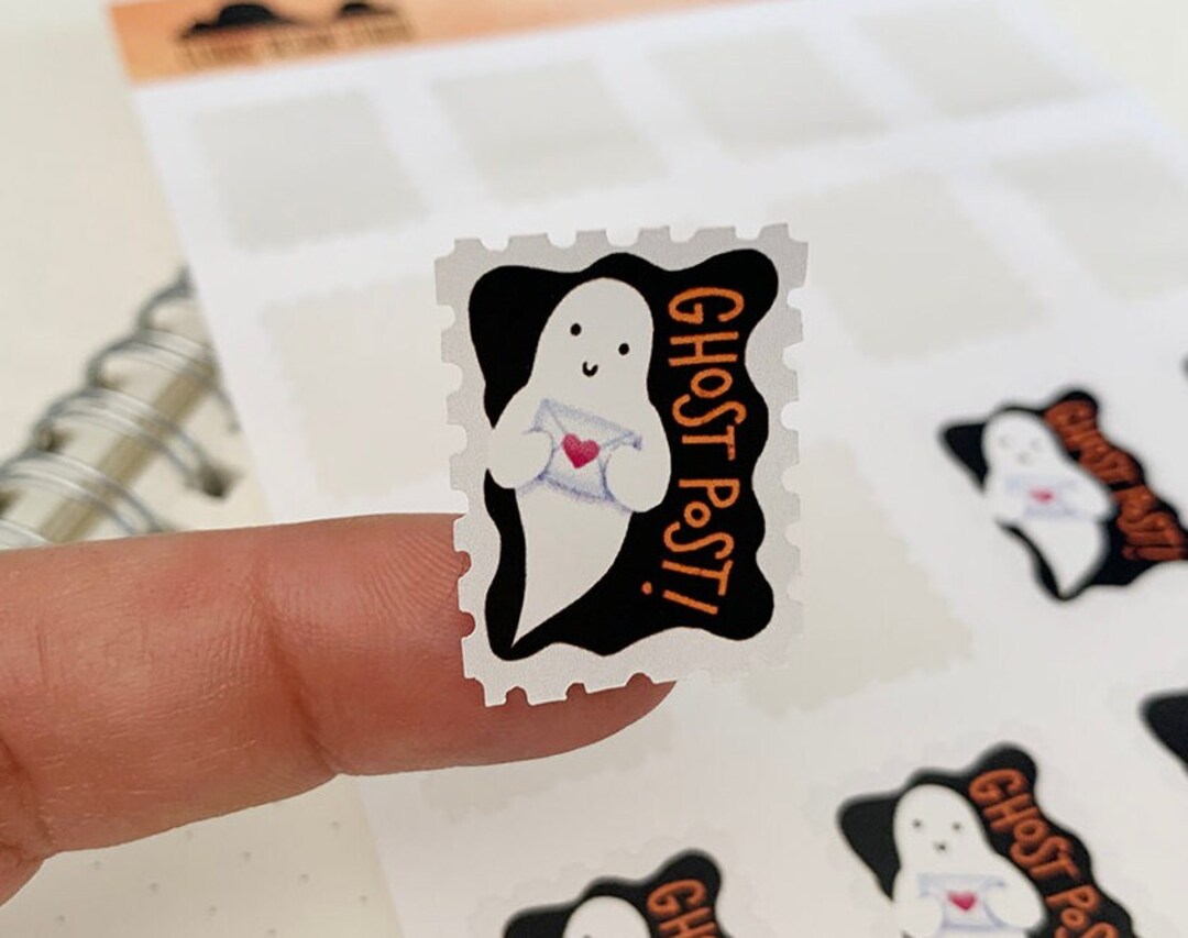 Ghost Post Happy Mail Postage Stamp-shaped Pen Pal Small - Etsy