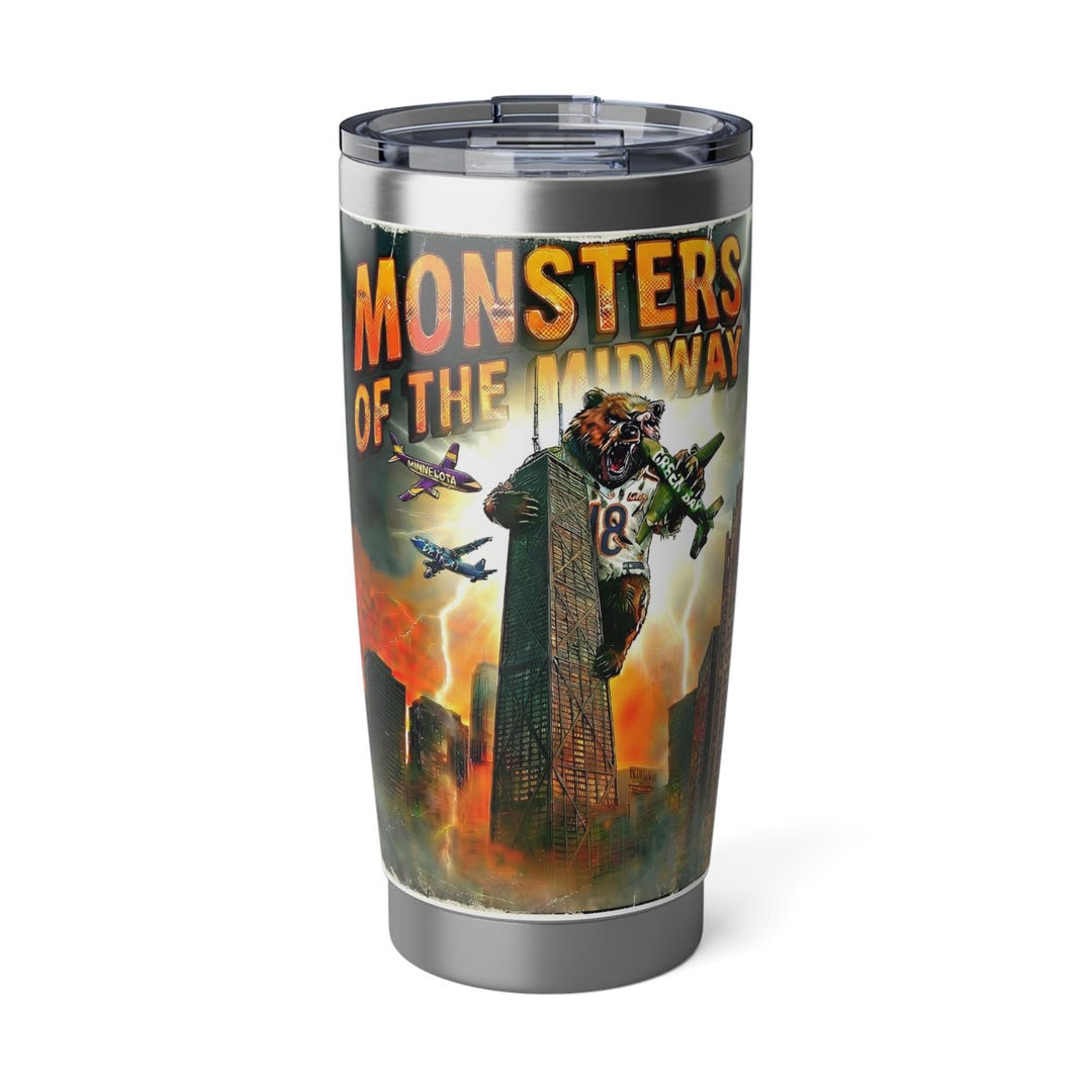 Chicago Bears Monsters of the Midway Tumbler 20oz Stainless Steel ...