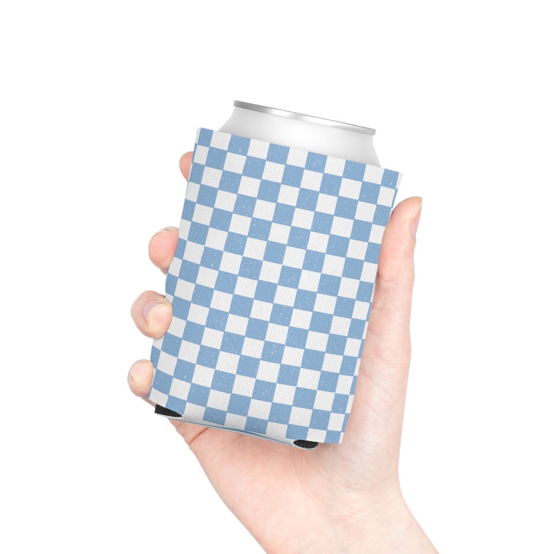 Carolina Checkerboard Can Cooler - Etsy
