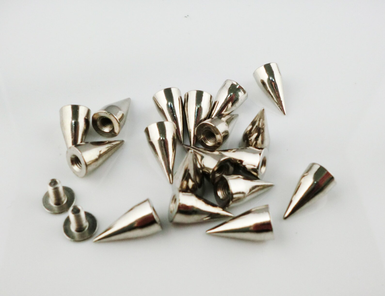 50PCS 14mm Screwback Metal Cone Spike Studs | Etsy