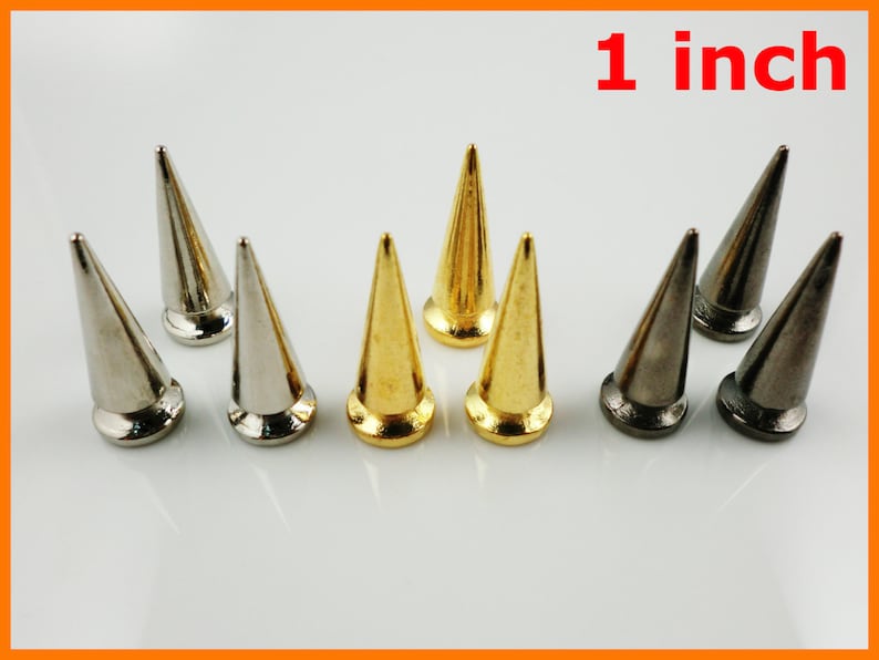 50pcs 1 Height Punk Supply Metal Spike Studs Jacket - Etsy