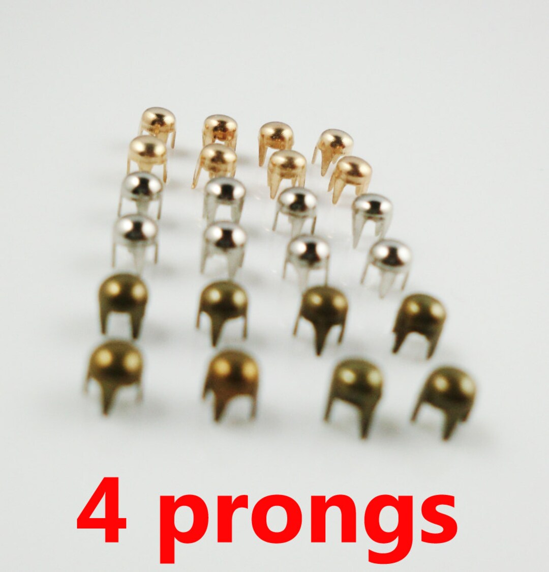 200pcs 3mm Diameter Metal Round Studs Spots Nailhead Leathercraft ...