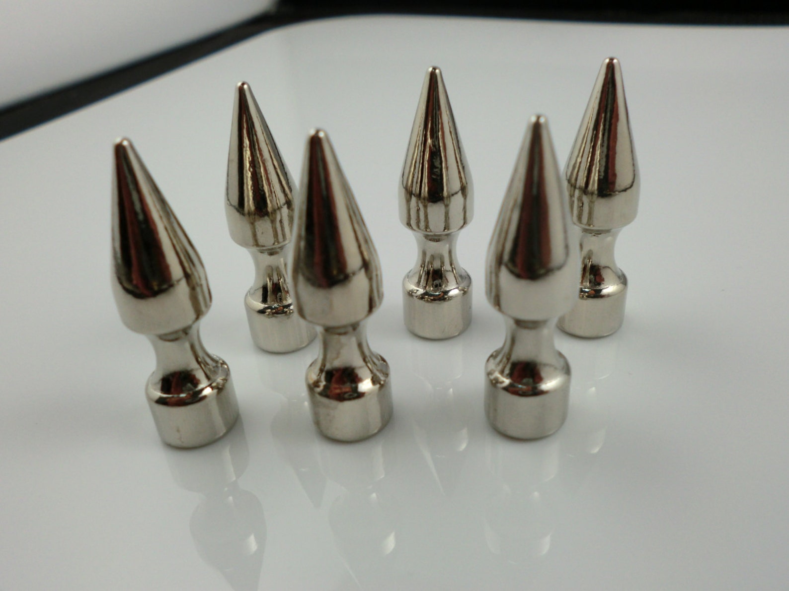 35mm Tall Giant Screwback Silver Metal Tree Spike Studs Jeans Denim ...