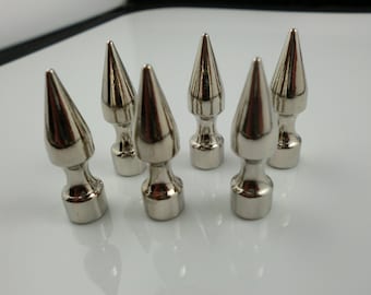 Metal Large Tree Spikes 25mm / 1 Silver Black Bronze Gold Screwback ...