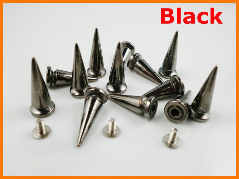 50pcs 1 Height Punk Supply Metal Spike Studs Jacket - Etsy
