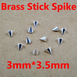 120pcs 3.5mm Tall Tiny Conical Nail Art Spike Studs Gold/silver ...