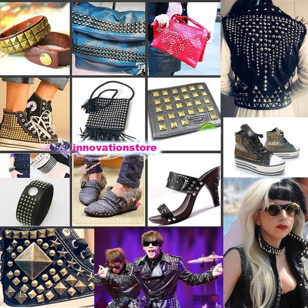 Studded Denim Jacket - Etsy