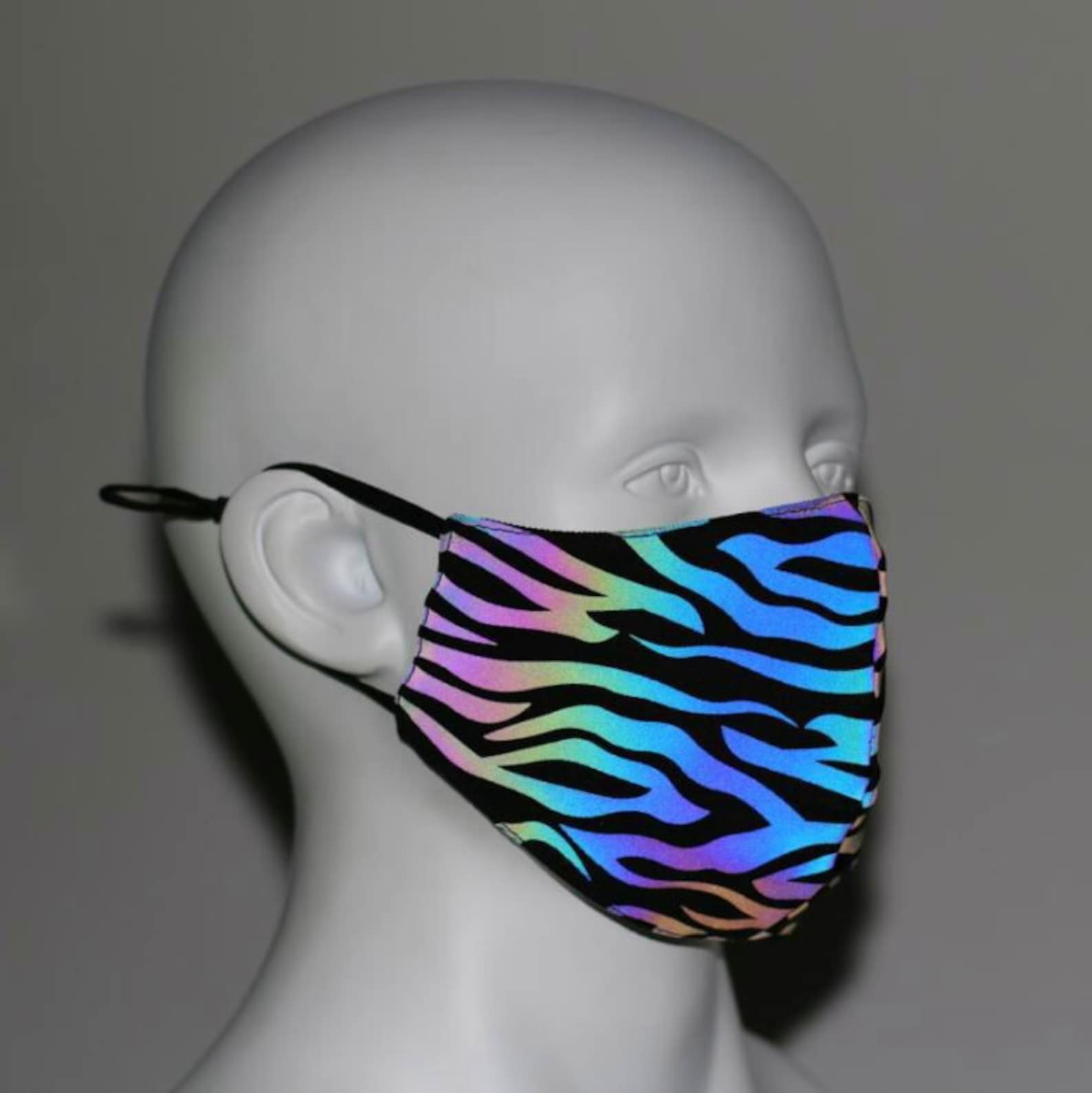 9 Designs Reflective Face Mask Costume Rave Concert Mask - Etsy UK