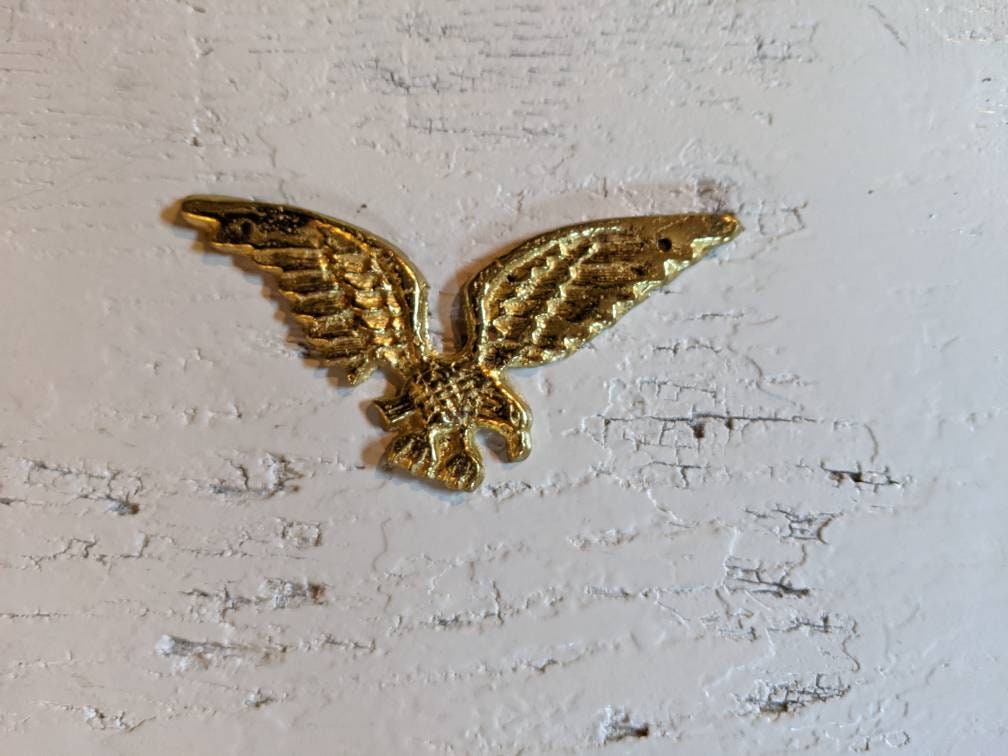 Set of Four Vintage American Eagle Plaques, Size 2 7/8 X 1 1/4 Inches ...