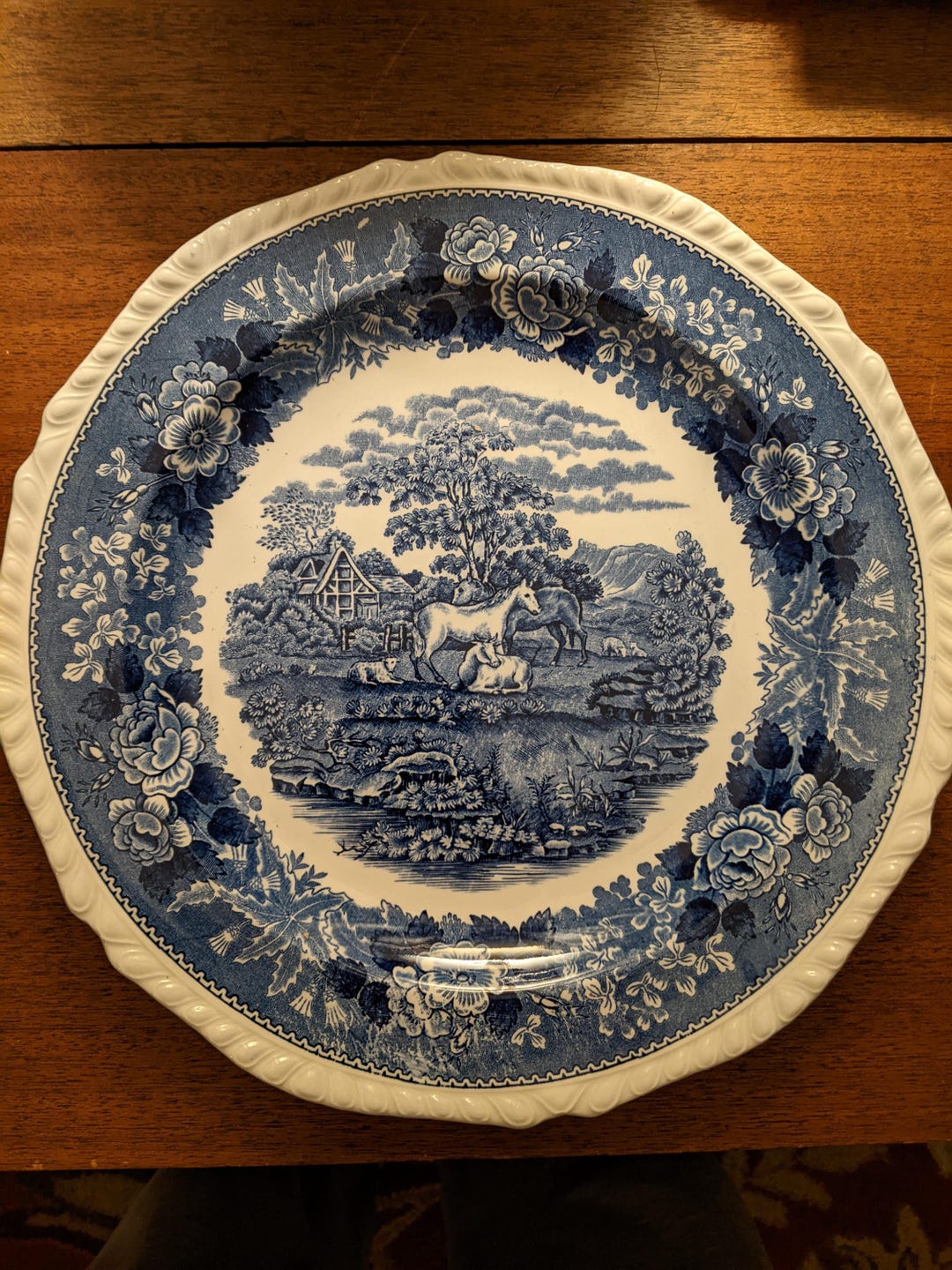 Vintage Ironstone Plates From Adams, a Member of the Wedgwood Group, in ...