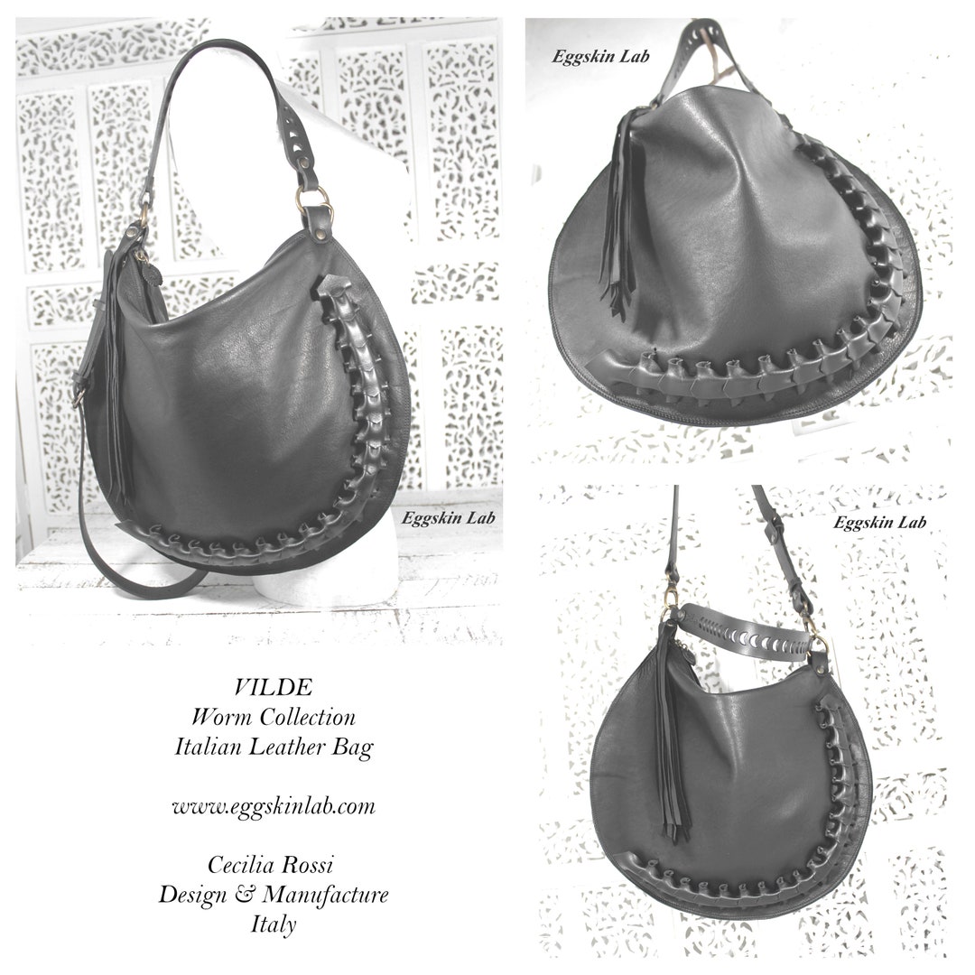 Italian Leather Bag Inspired by Giger's Art, Alien Bag With a Goth Dark ...