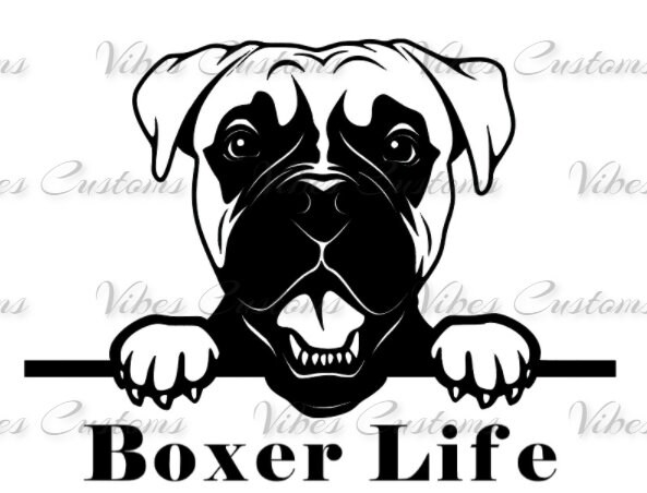 Boxer Life Dog Pet Car Decal Window Bumper Sticker No | Etsy