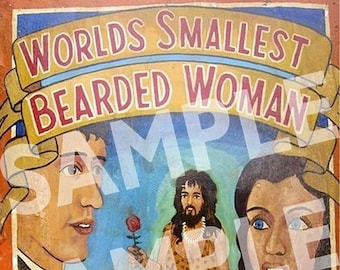 Bearded Lady Circus Poster