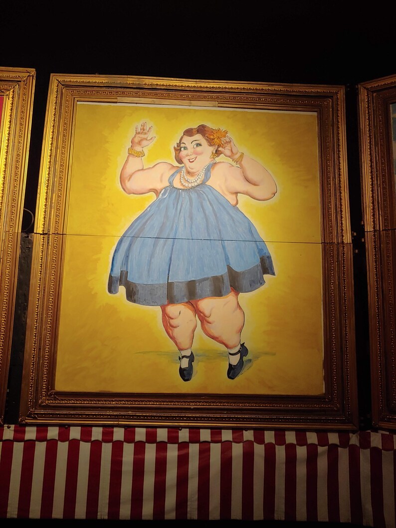 Live Mermaid ~ 6'x4' XL Vintage Freak Show / Sideshow / Human Oddities ...