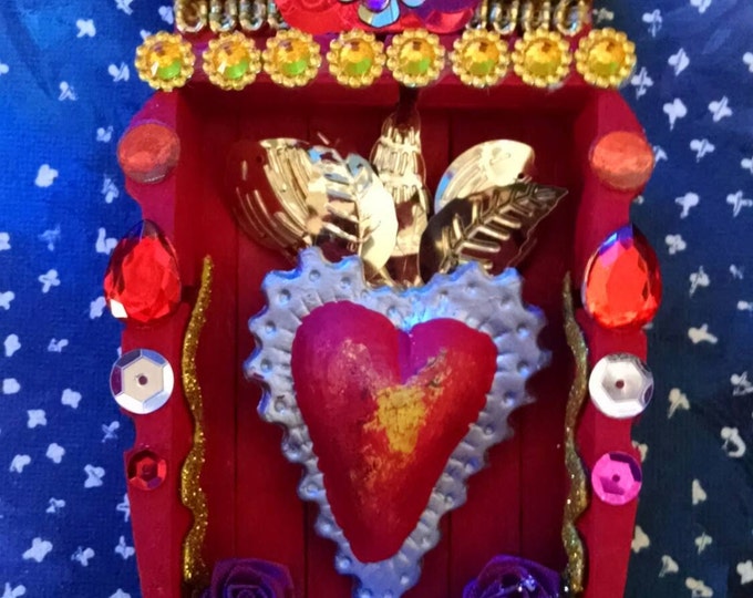Nicho Shadow Box Shrine Sacred Heart - Etsy