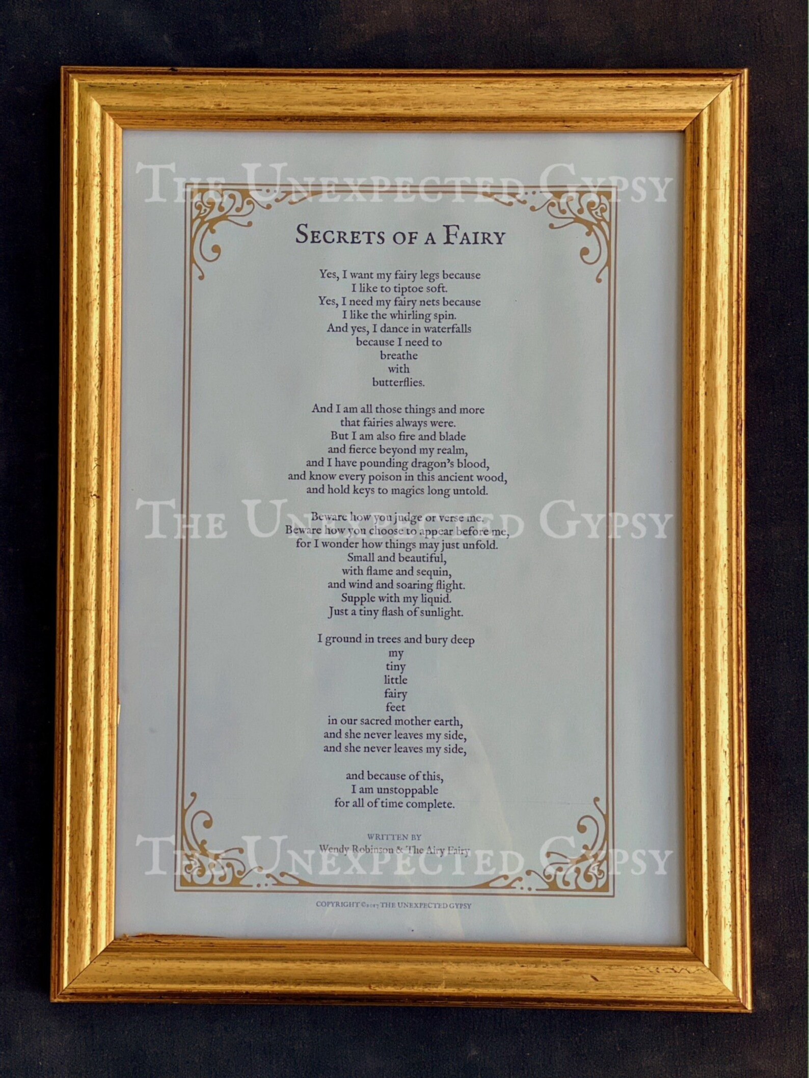 Secrets of a Fairy Poem - Printable Original Poem by Me - Instant ...