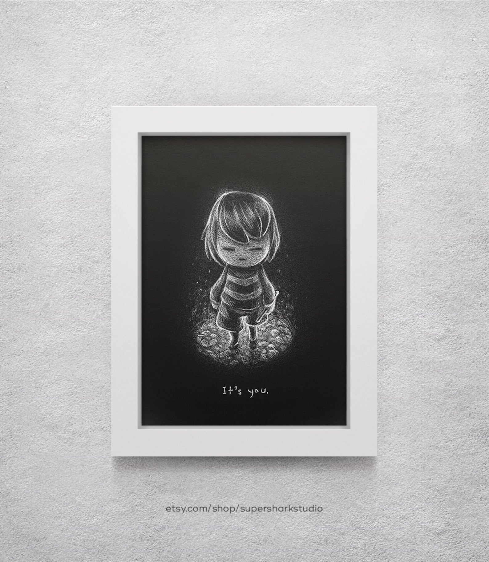 The Human 5 X 7 Print frisk Undertale - Etsy Australia