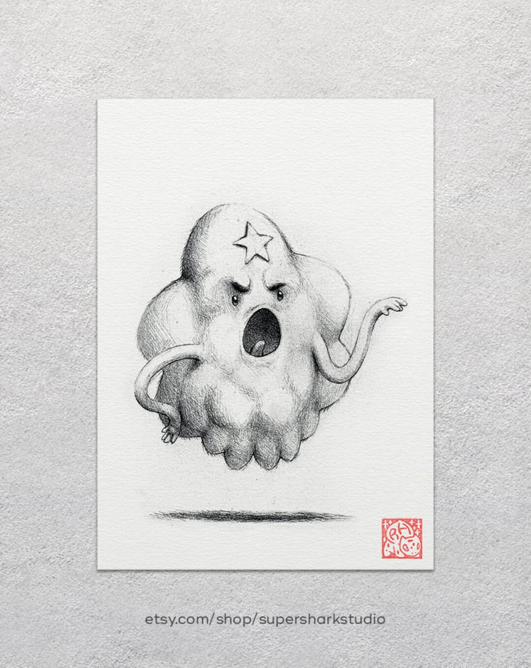 Lumpy Space Princess - 5 X 7" Print (adventure Time Drawing, Art ...