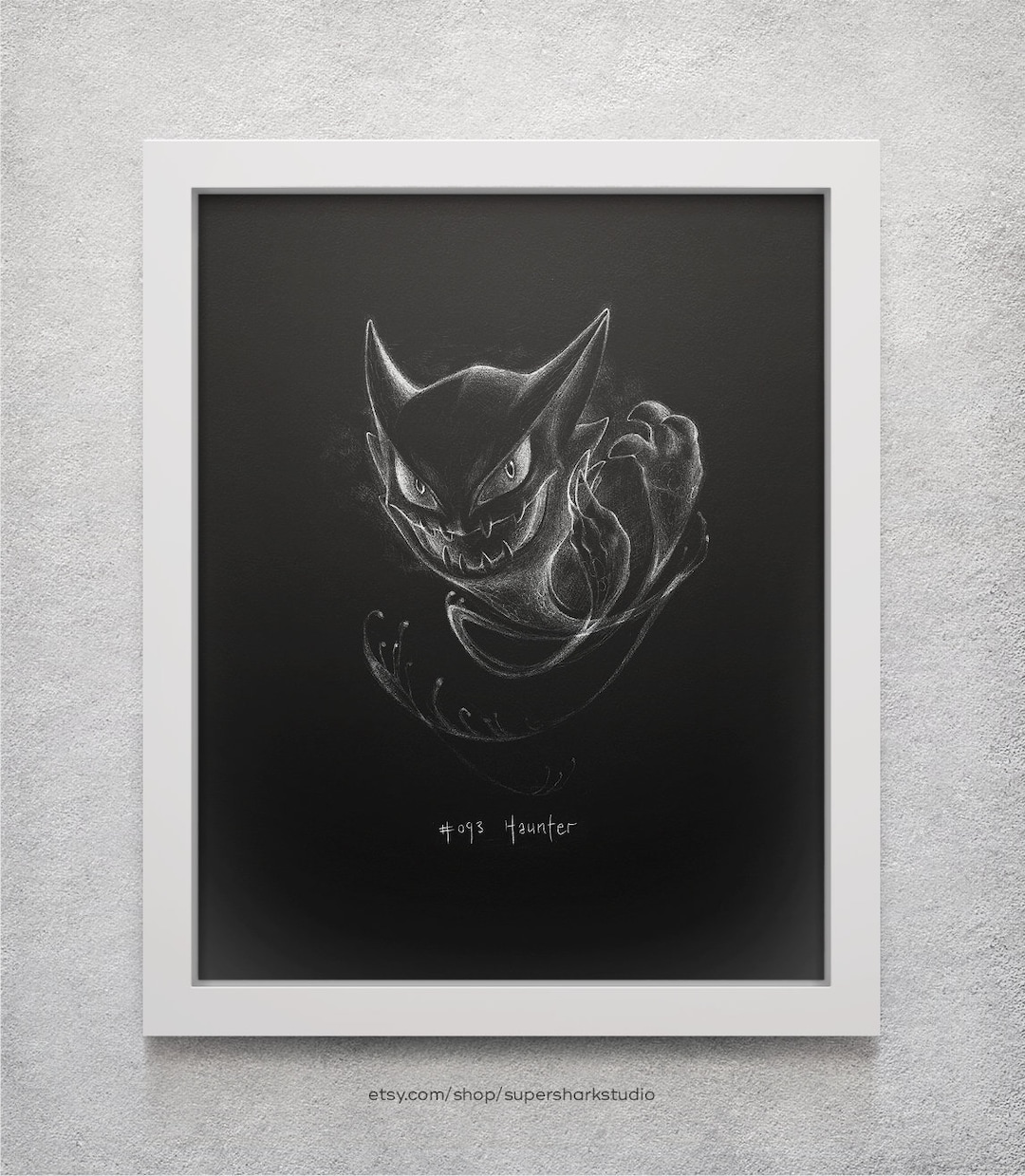 Haunter 8 X 10 Print pokemon Drawing, Ghost, Poison, Art, Artwork ...