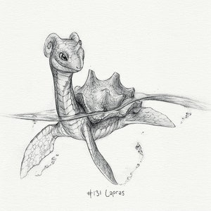 Lapras - 8 X 10" Print (pokemon Drawing, Art, Artwork, Gaming, Nintendo ...