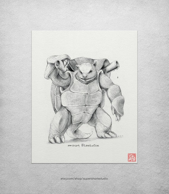 How To Draw Blastoise Step By Step