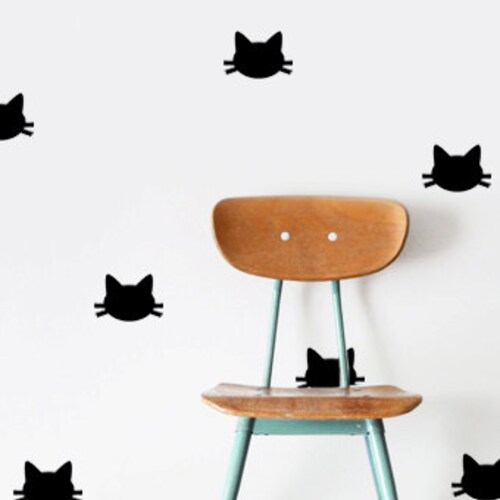 Cat Wall Decals Kids Wall Decal Nursery Decal Vinyl Decal | Etsy