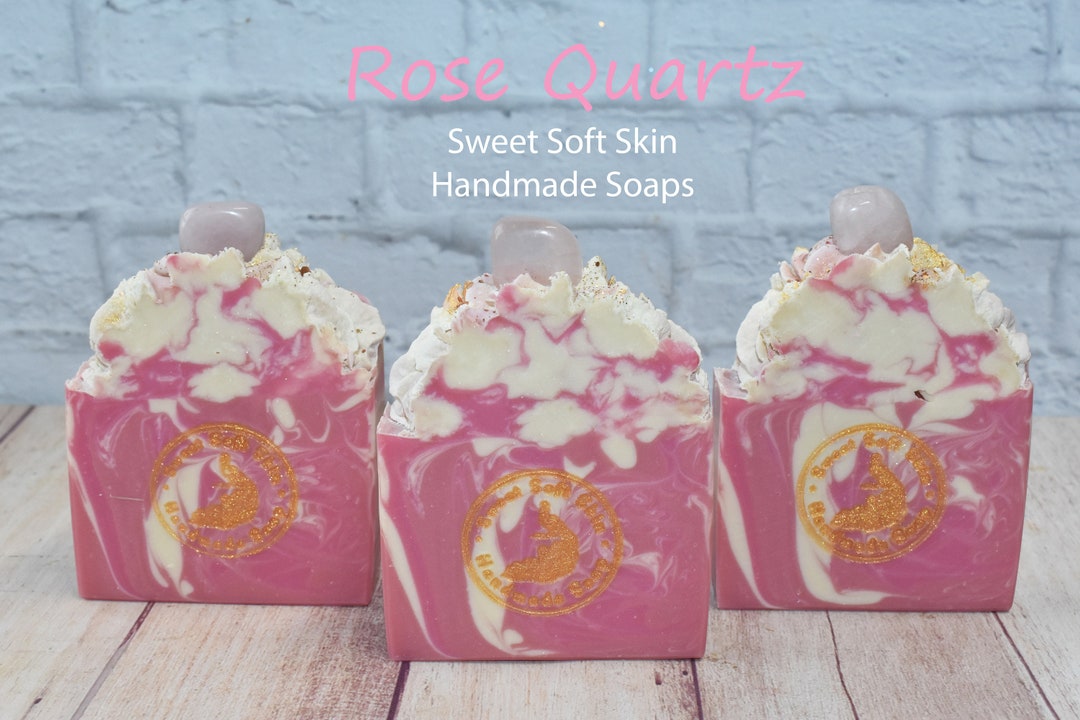 Rose Quartz Gemstone Soap Bars - Etsy