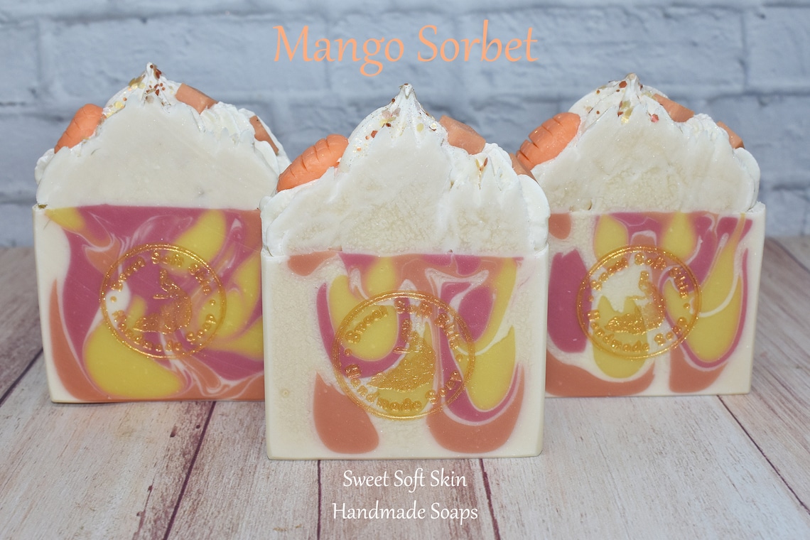 Mango Sorbet Soap Bars - Etsy