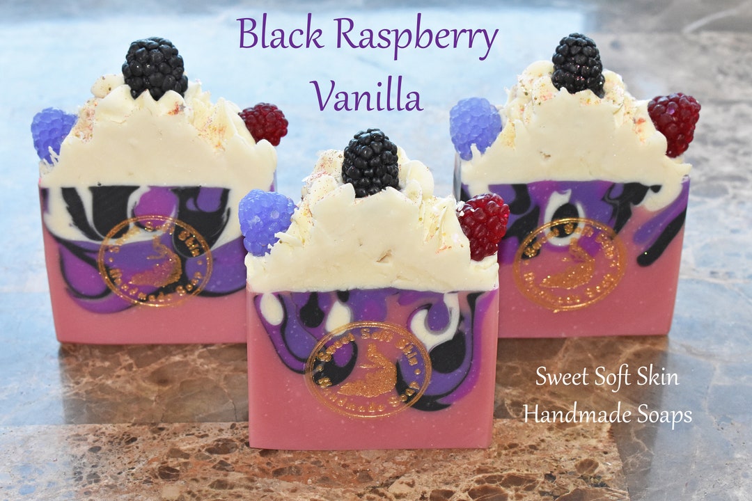 Black Raspberry Vanilla Soap Bars - Etsy