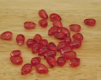 Blood Red Glass Jewelry - Etsy