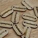 Wood "handmade" Tags / Labels, Unfinished Small. (wooden Hand Made DIY ...