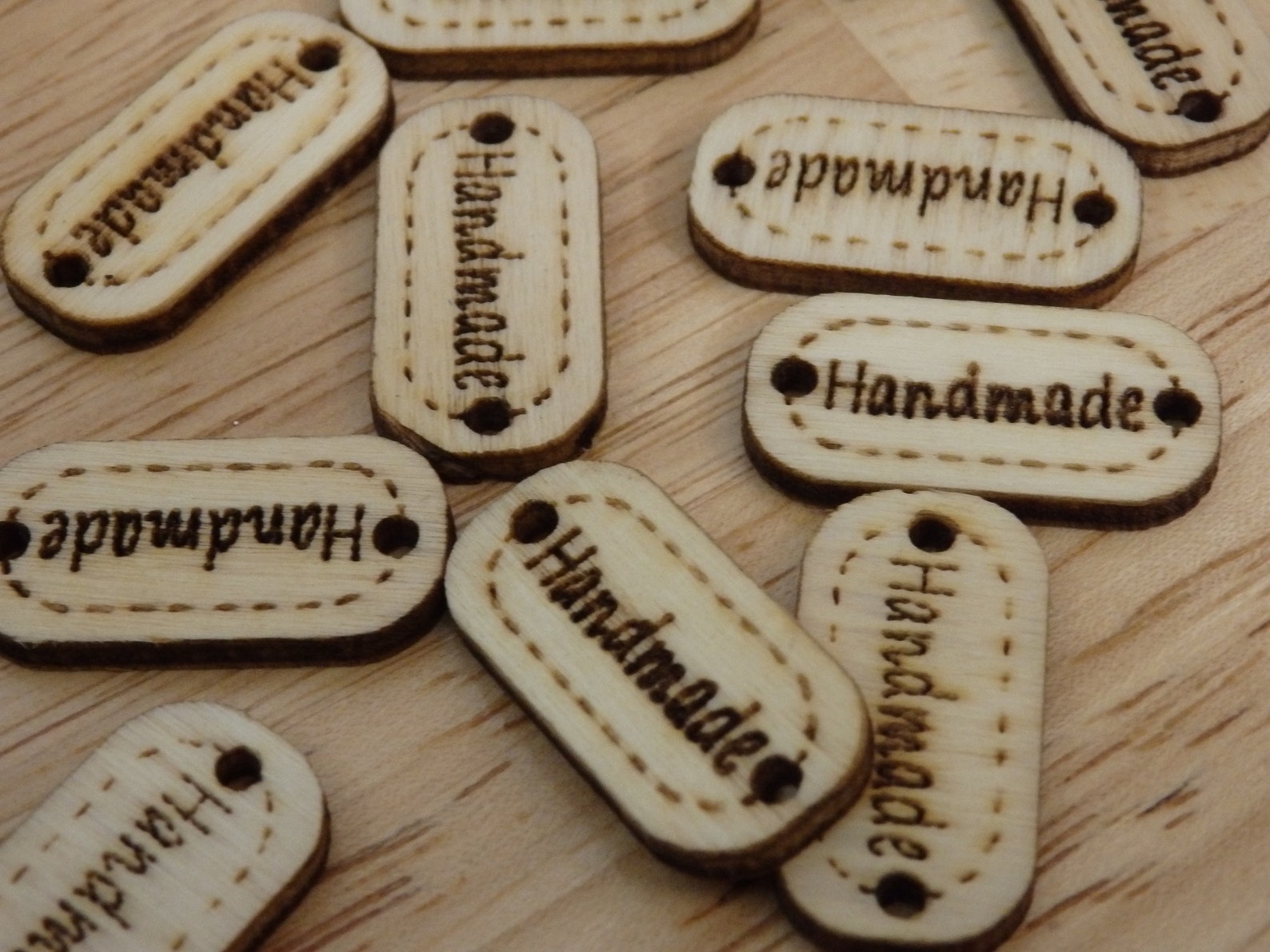 Wood Handmade Tags / Labels unfinished small. | Etsy