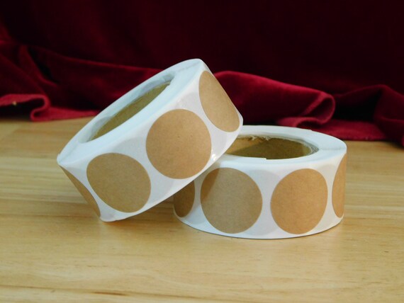 Kraft Brown Blank Stickers 1 Inch Round Roll of 500 label - Etsy