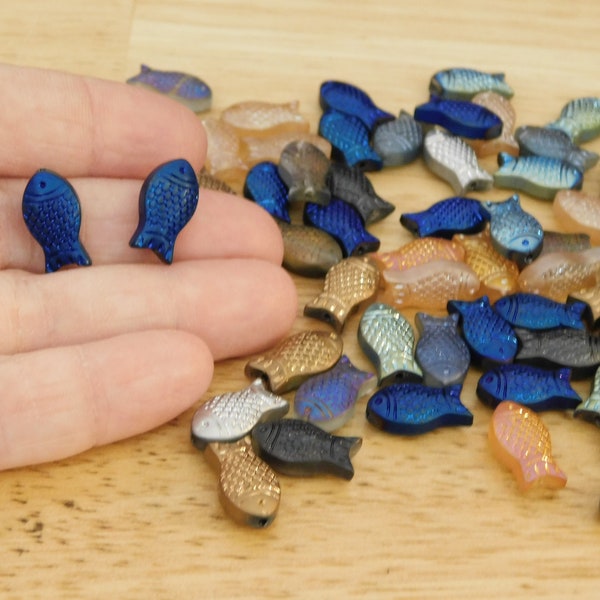 Glass Fish Beads - Etsy