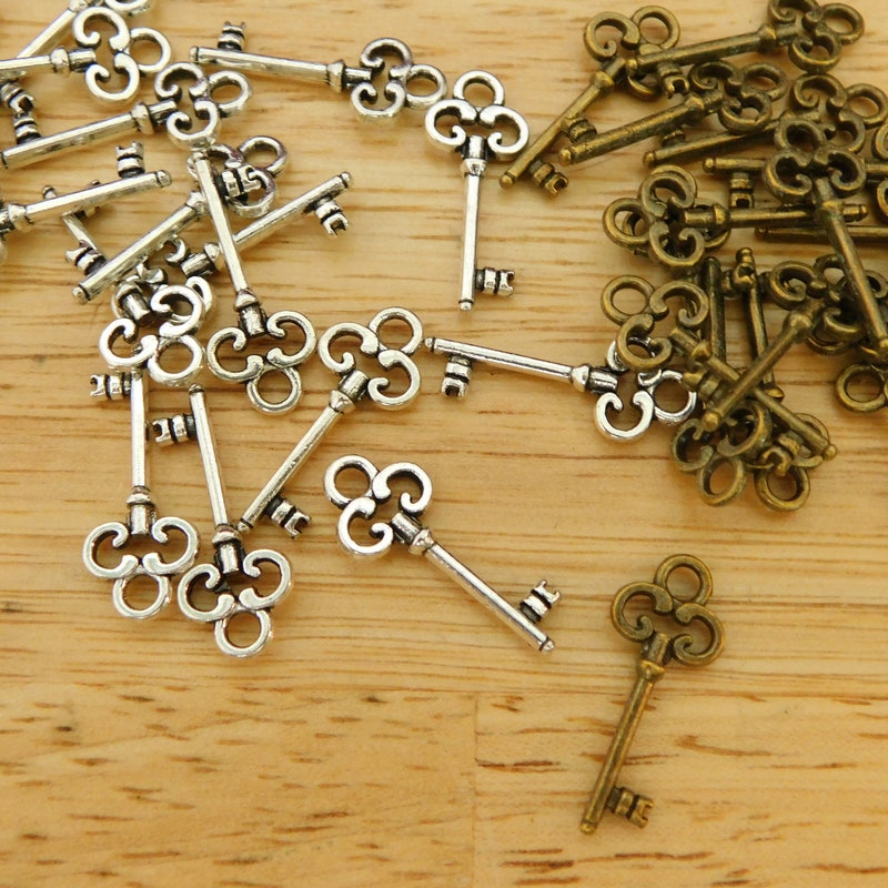 Antique Key Charm - Etsy