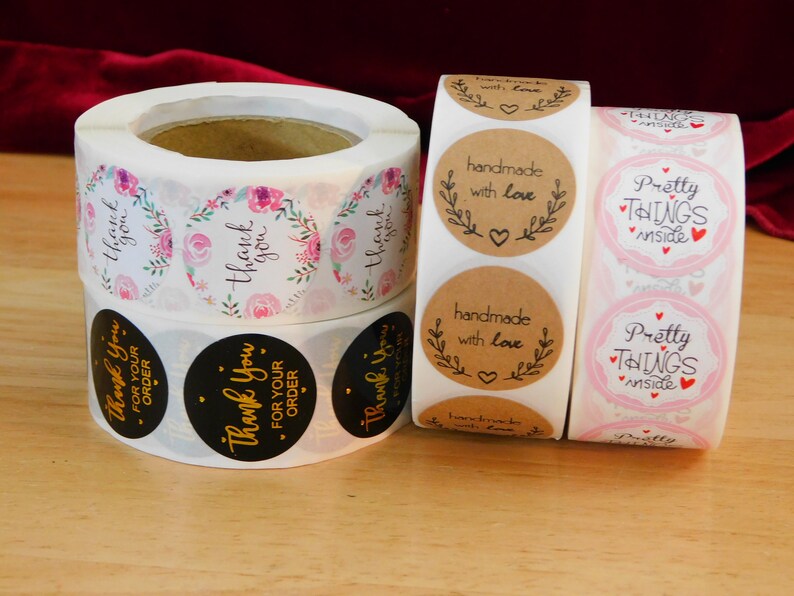 Packaging Stickers 1 Inch Round Roll of 500 label Shipping - Etsy