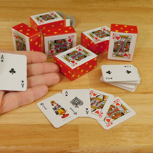 Miniature Playing Cards - Etsy