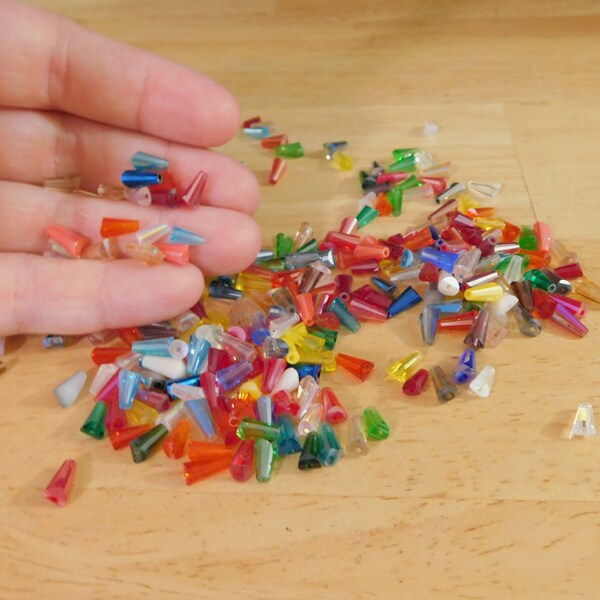 Glass Cone Beads - Etsy