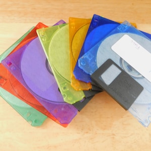 Vintage Floppy Discs 3.5" Mixed Colors Craft Grade NON-FUNCTIONING ...