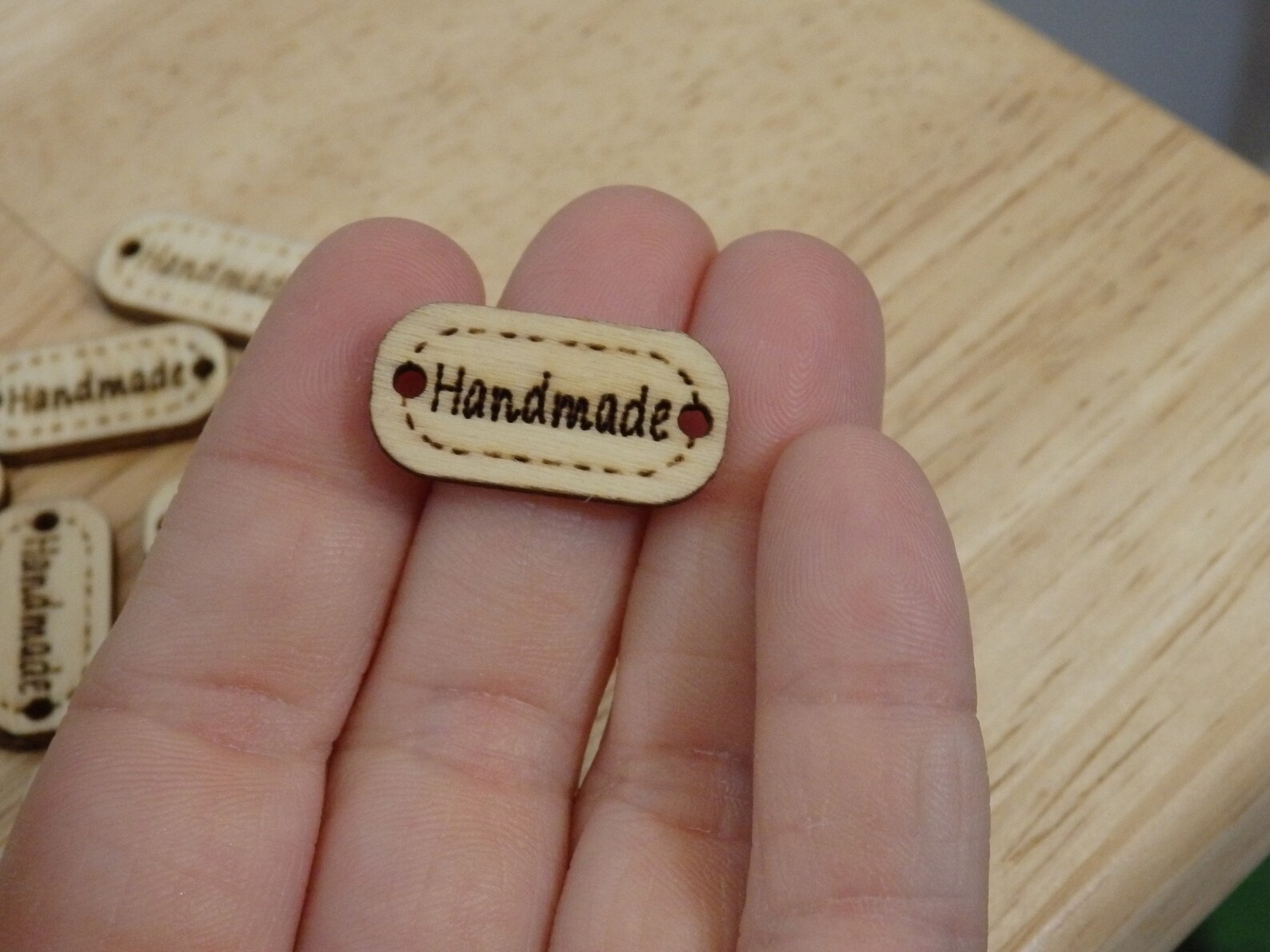 Wood Handmade Tags / Labels unfinished small. | Etsy