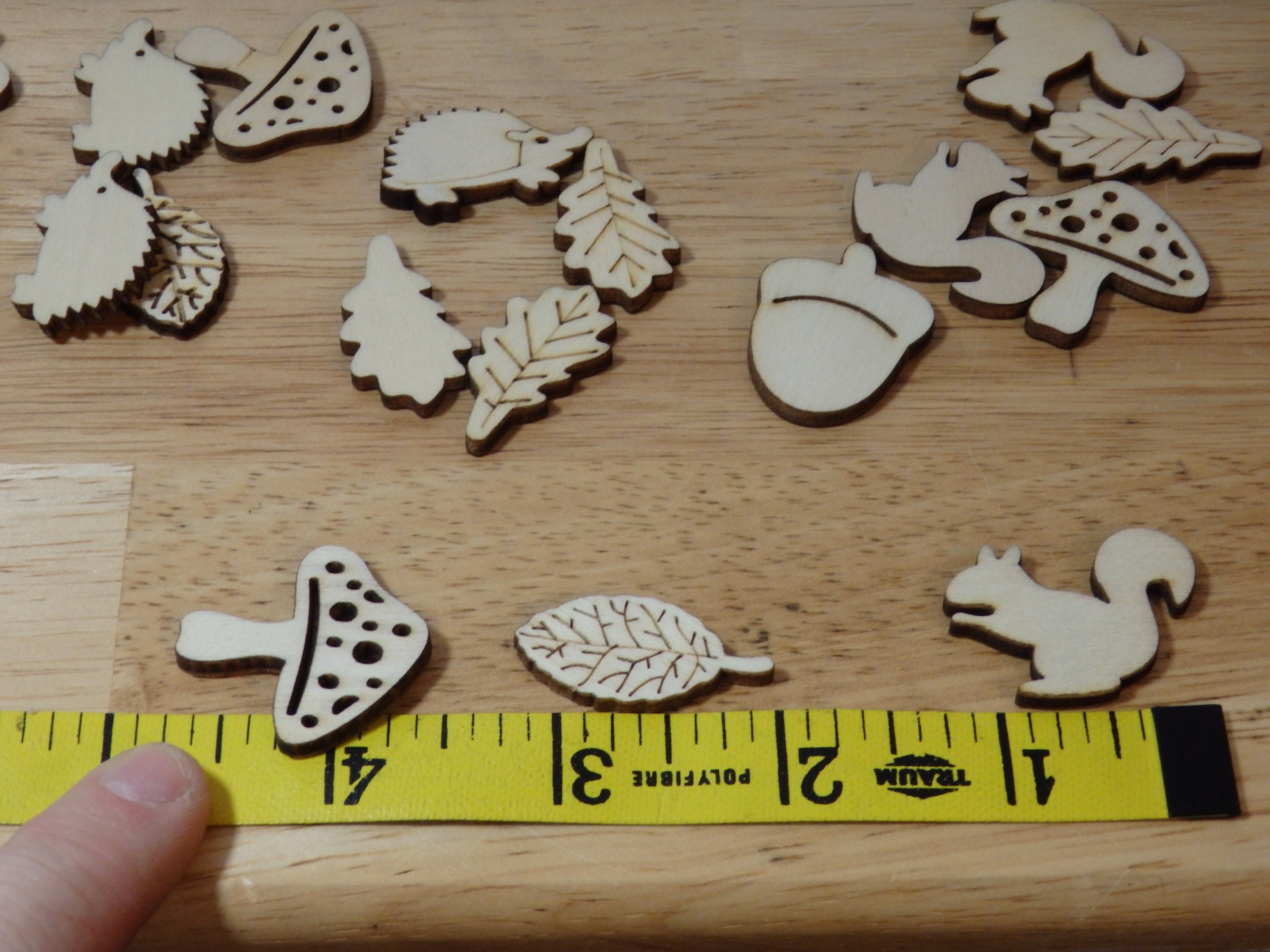 Mixed Wood Forest Animals Cut-outs squirrel Mushroom Hedgehog | Etsy