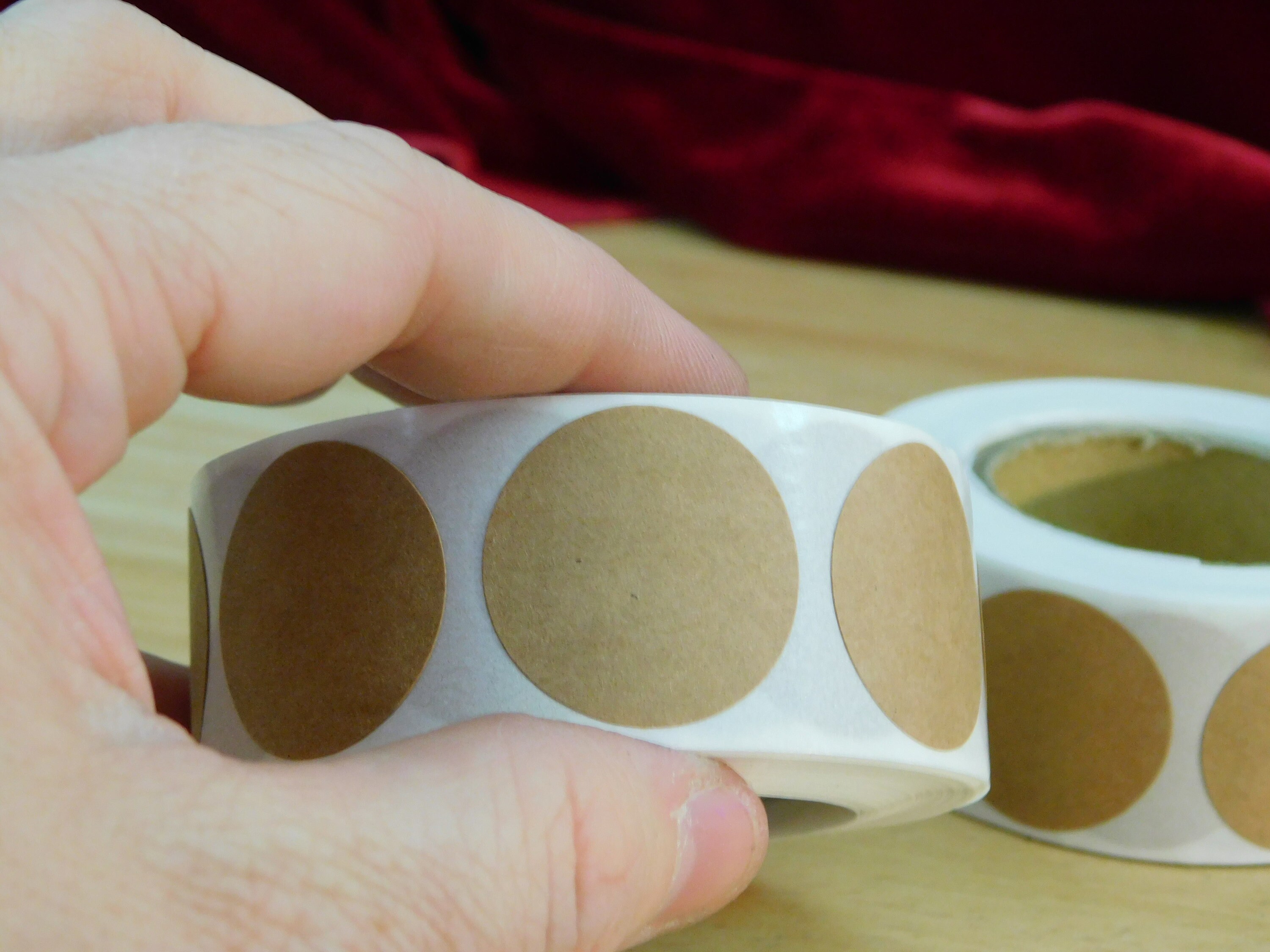 Kraft Brown Blank Stickers 1 Inch Round Roll of 500 label - Etsy