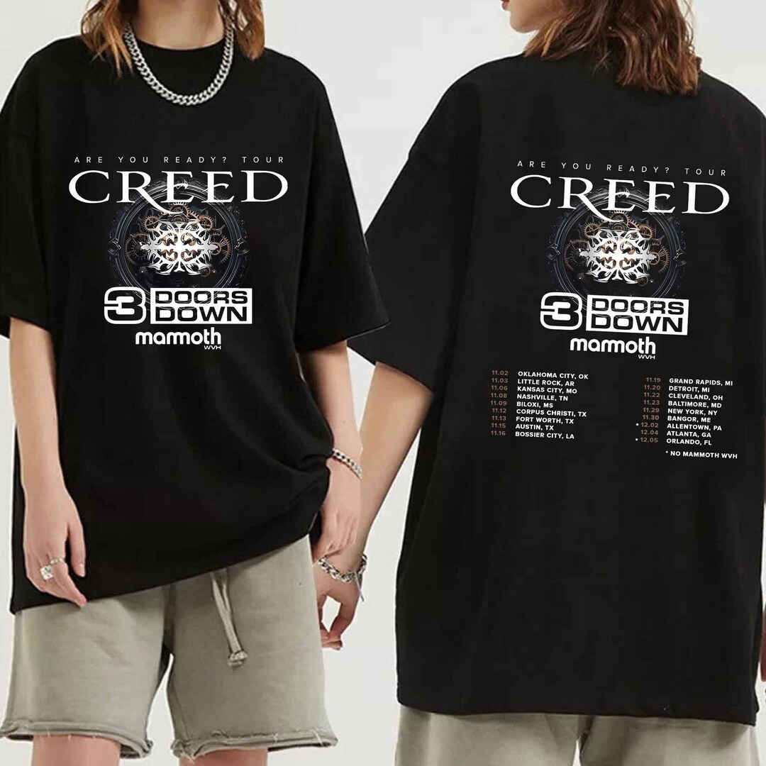 Creed 2024 Tour Shirt, Are You Ready Tour Shirt, Creed Band Fan Shirt ...