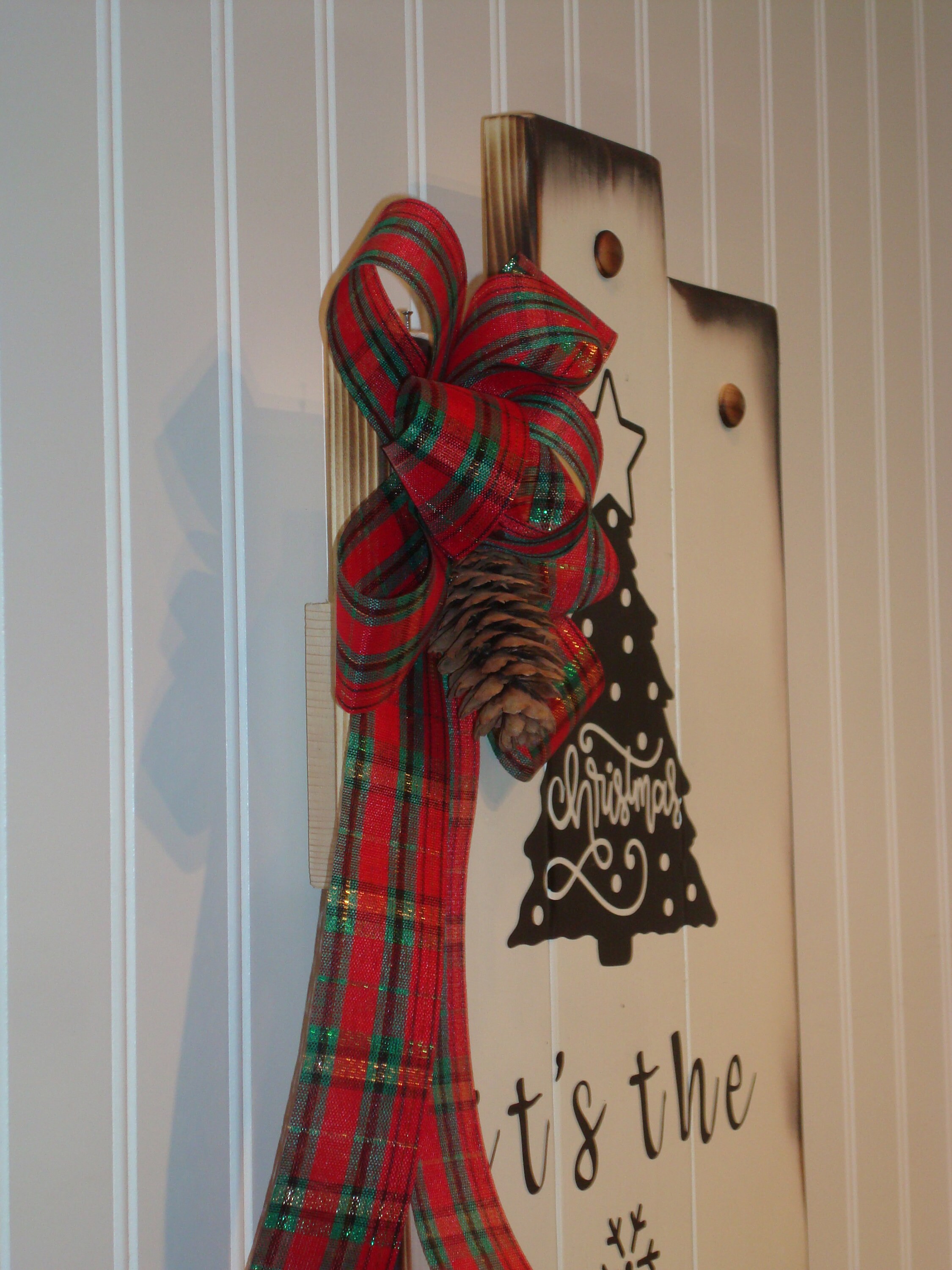 Rustic Christmas Wood Sign-moose Wonderful Time of the Year! Wood Sign ...