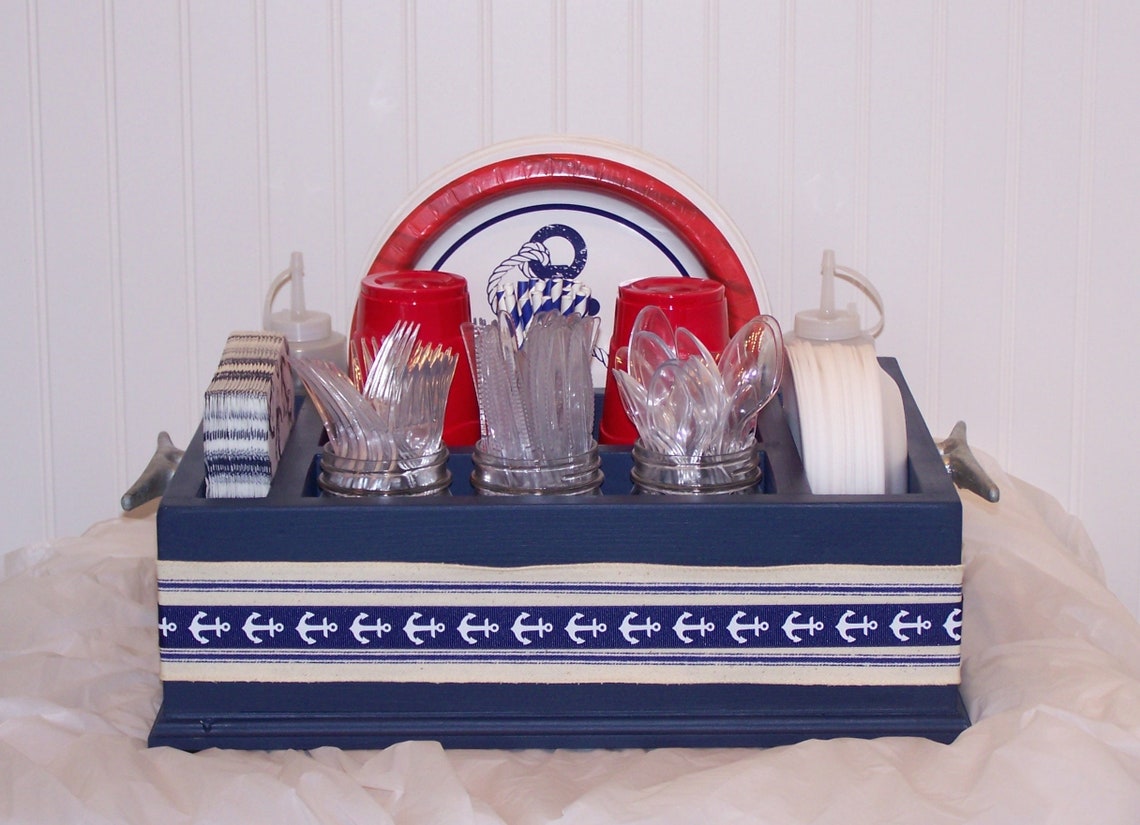 Boating Ocean Beach Nautical Themed Party Decor Disposable Dinnerware ...