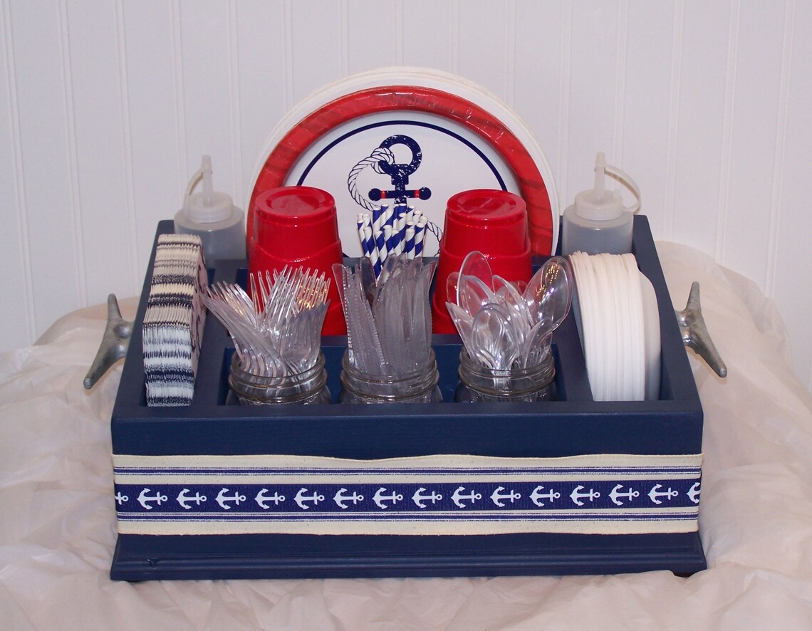 Boating Ocean Beach Nautical Themed Party Decor Disposable Dinnerware ...